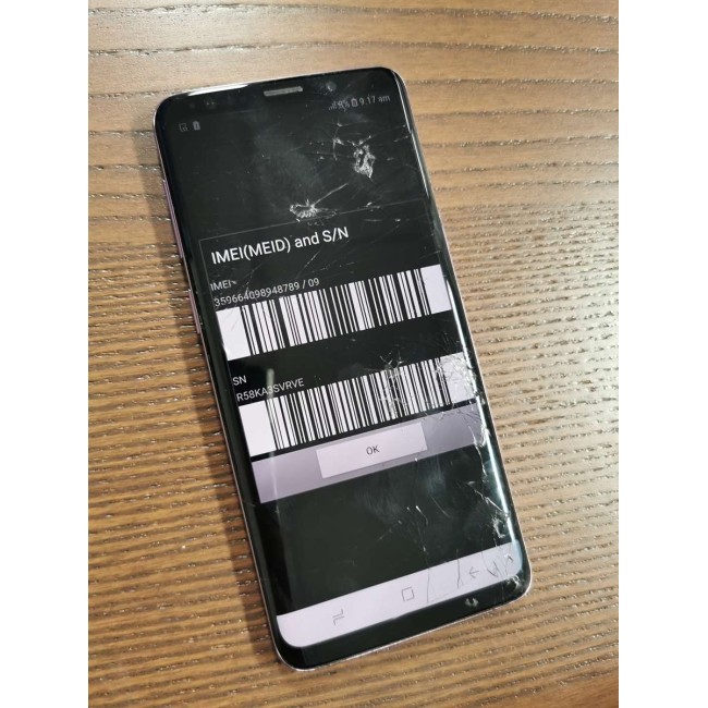 Samsung Galaxy S9 64gb Front Cracked - G960F